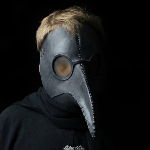Traditional Black Plague Doctor Mask - Ministry of Masks